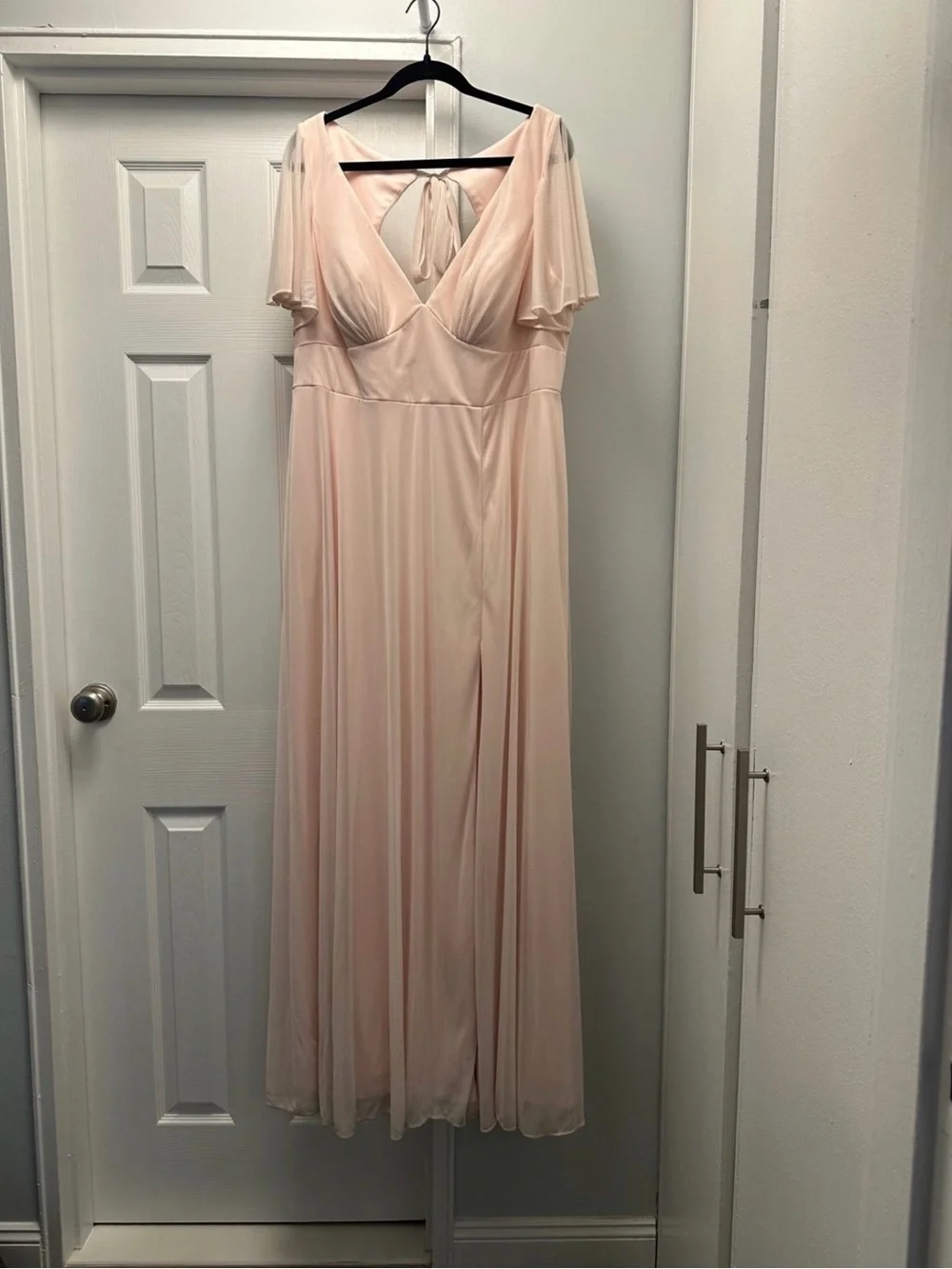 Azazie | Dresses | Azazie Blush Pink Evening Gown | Poshmark